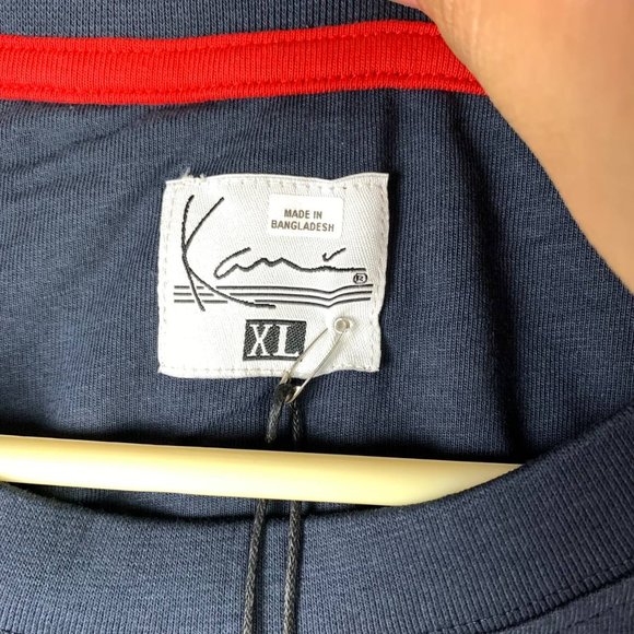 Karl Kani | Shirts | Karl Kani Oversized Xl Tshirt New Blue Red Casual ...